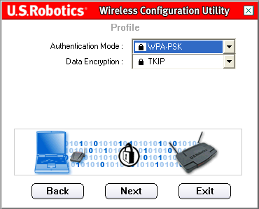 802.11g Wireless USB Adapter User Guide USRobotics Wireless Turbo User Interface