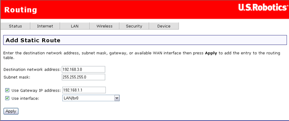 U.S. Robotics Wireless MAXg ADSL Gateway User Guide